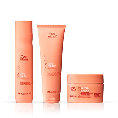 Wella Professionals Invigo Nutri-Enrich Mask, Deep Nourishing & Moisturizing Hair Mask For Dry & Damaged Hair, 16.9 Fl oz