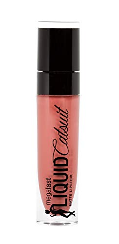 Wet n Wild Megalast Catsuit Matte Liquid Lipstick, Lip Color Makeup, Moisturizing Creamy Formula, Smudge Proof, Long Lasting, Nudist Peach