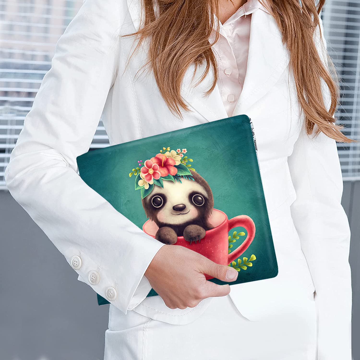 15 15.4 15.6 Inches Laptop Skin Sticker Universal 12.1 13 13.3 14 Inches Netbook Skin Sticker Personalized Reusable Notebook PC Art Protector(Cute Teacup Bear)