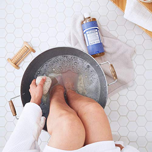 Dr. Bronner's - Pure-Castile Liquid Soap (Peppermint, 32 ounce, 2-Pack) - Made with Organic Oils, 18-in-1 Uses: Face, Body, Hair, Laundry, Pets and Dishes, Concentrated, Vegan, Non-GMO