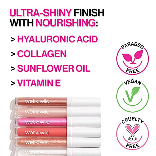 wet n wild Mega Slicks Lip Gloss | Long Lasting | Hyaluronic Acid | High Shine | Call Me Boss
