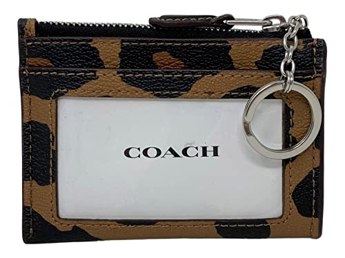 Coach Mini Skinny Id Case With Leopard Print Style No. CC870