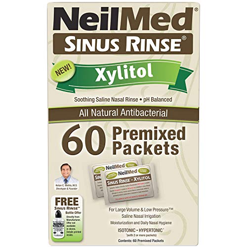 NeilMed Sinus Rinse Premixed Refill Packets with Xylitol, 60ct.
