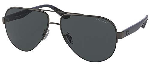 COACH Sunglasses HC 7121 938187 Matte Gunmetal