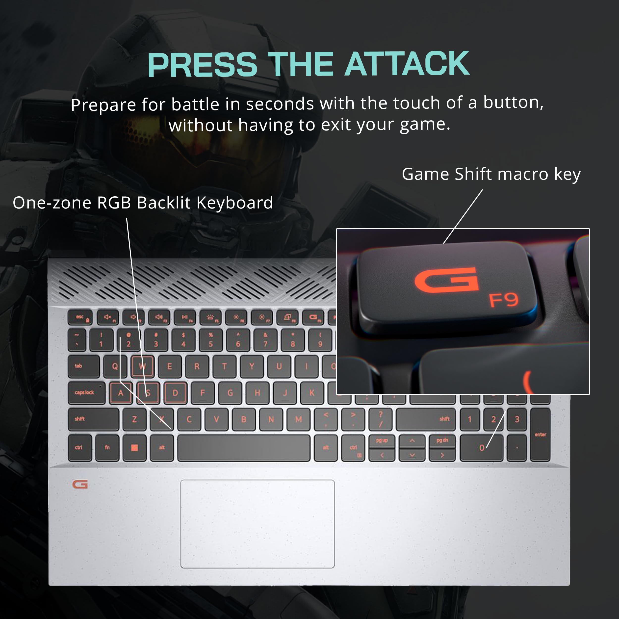 Dell G15 15.6" FHD 120Hz Gaming Laptop, AMD Ryzen 5 6600H, 16GB DDR5 RAM, 1TB PCIe SSD, NVIDIA GeForce RTX 3050, Backlit Keyboard, HD Camera, Win 11 Pro, Gray