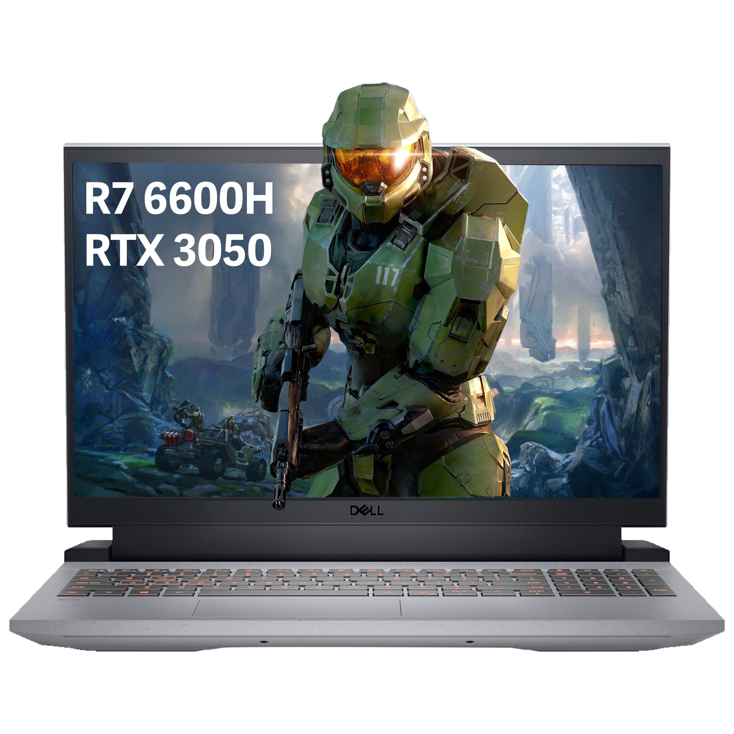 Dell G15 15.6" FHD 120Hz Gaming Laptop, AMD Ryzen 5 6600H, 16GB DDR5 RAM, 1TB PCIe SSD, NVIDIA GeForce RTX 3050, Backlit Keyboard, HD Camera, Win 11 Pro, Gray