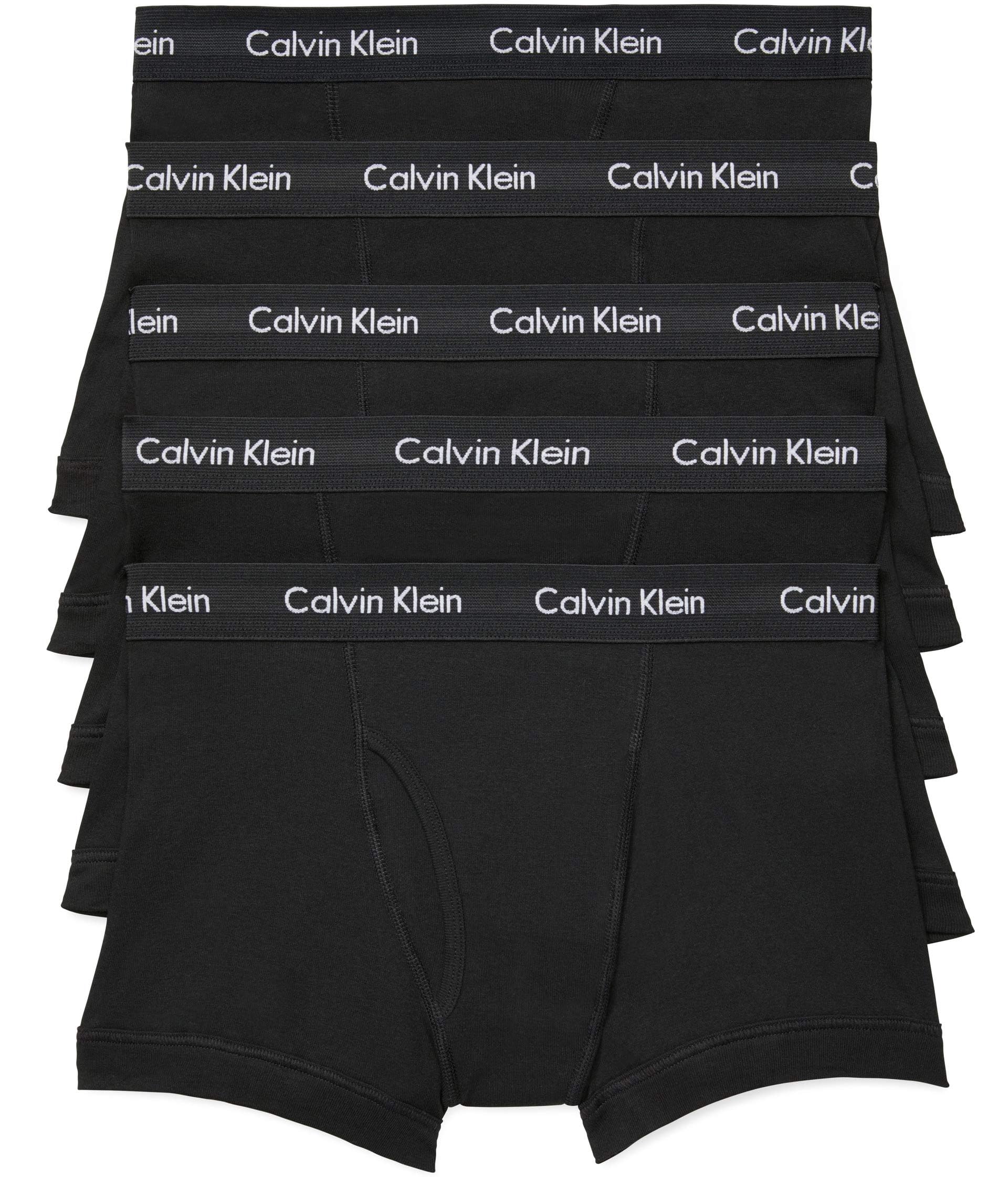 Calvin Klein Men's Underwear Cotton Classics Multipack Trunks, black (5 Pack), L