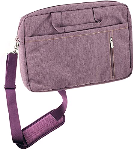 Navitech Purple Sleek Water Resistant Travel Bag - Compatible with Dell G15 (5520) 15.6" Laptop