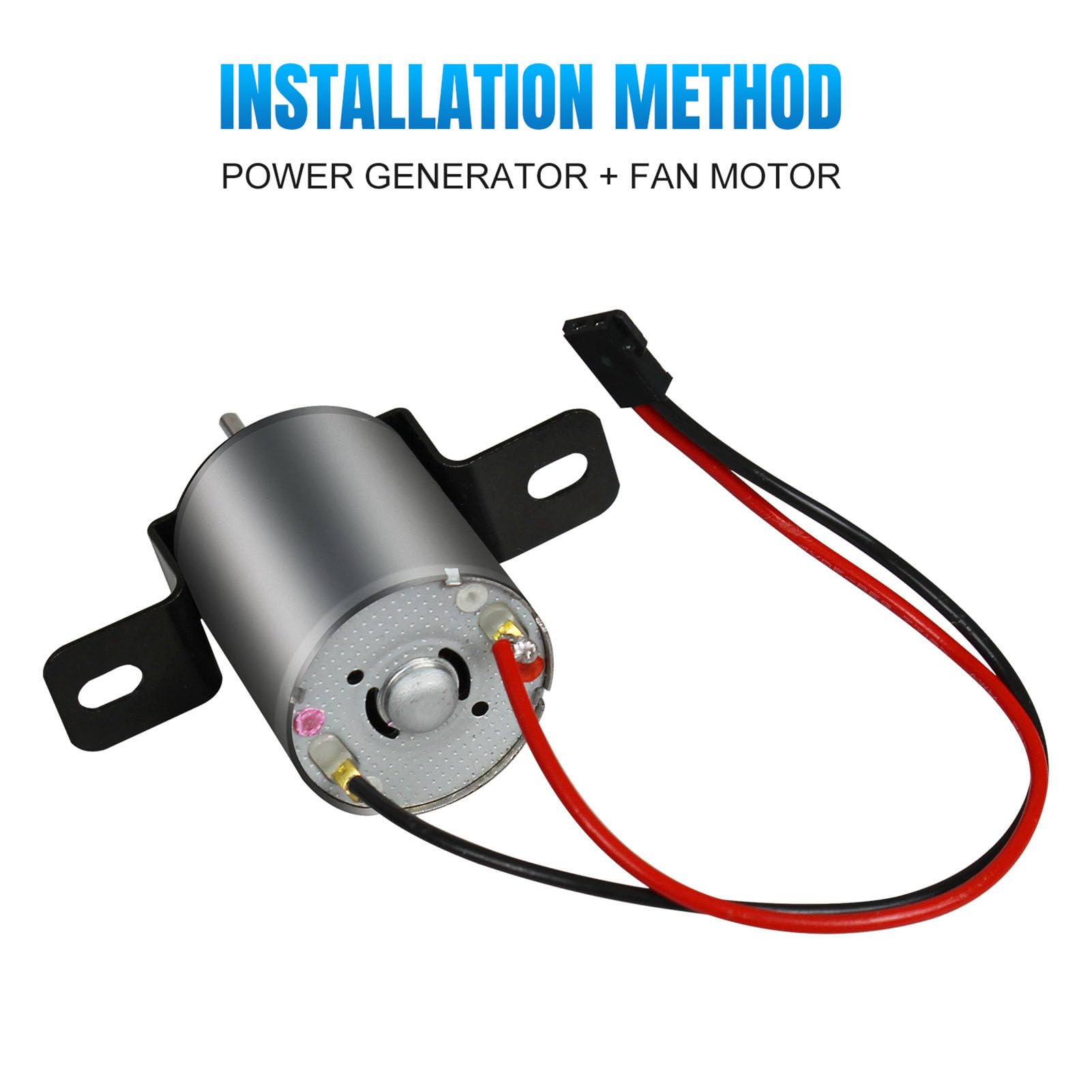Motor Power Generation Sheet Set Universal Fireplace Fan Accessories Motor and Power Generation Sheet 4 Blades Heat Powered Stove Fan for Wood, Log