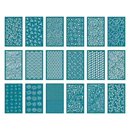 Silkscreens Stencil Reusable Silk Screen Printing Stencils for Polymers Clay Home Decors Jewelry Printing Kits polymers Clay Silk Screen Stencils Reusable silkscreens Print Kits Flower Spring Plant