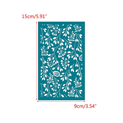 Silkscreens Stencil Reusable Silk Screen Printing Stencils for Polymers Clay Home Decors Jewelry Printing Kits polymers Clay Silk Screen Stencils Reusable silkscreens Print Kits Flower Spring Plant