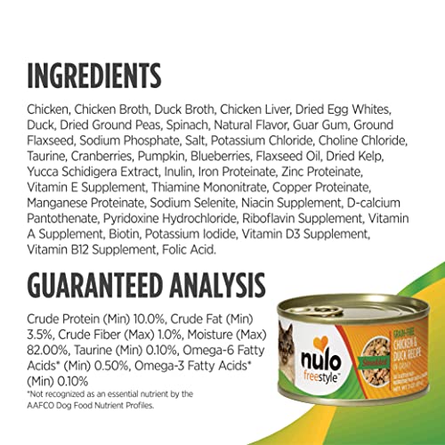 Nulo Freestyle Variety Flavors Shredded Wet Canned Cat Food, 3 Ounce (Pack of 12)