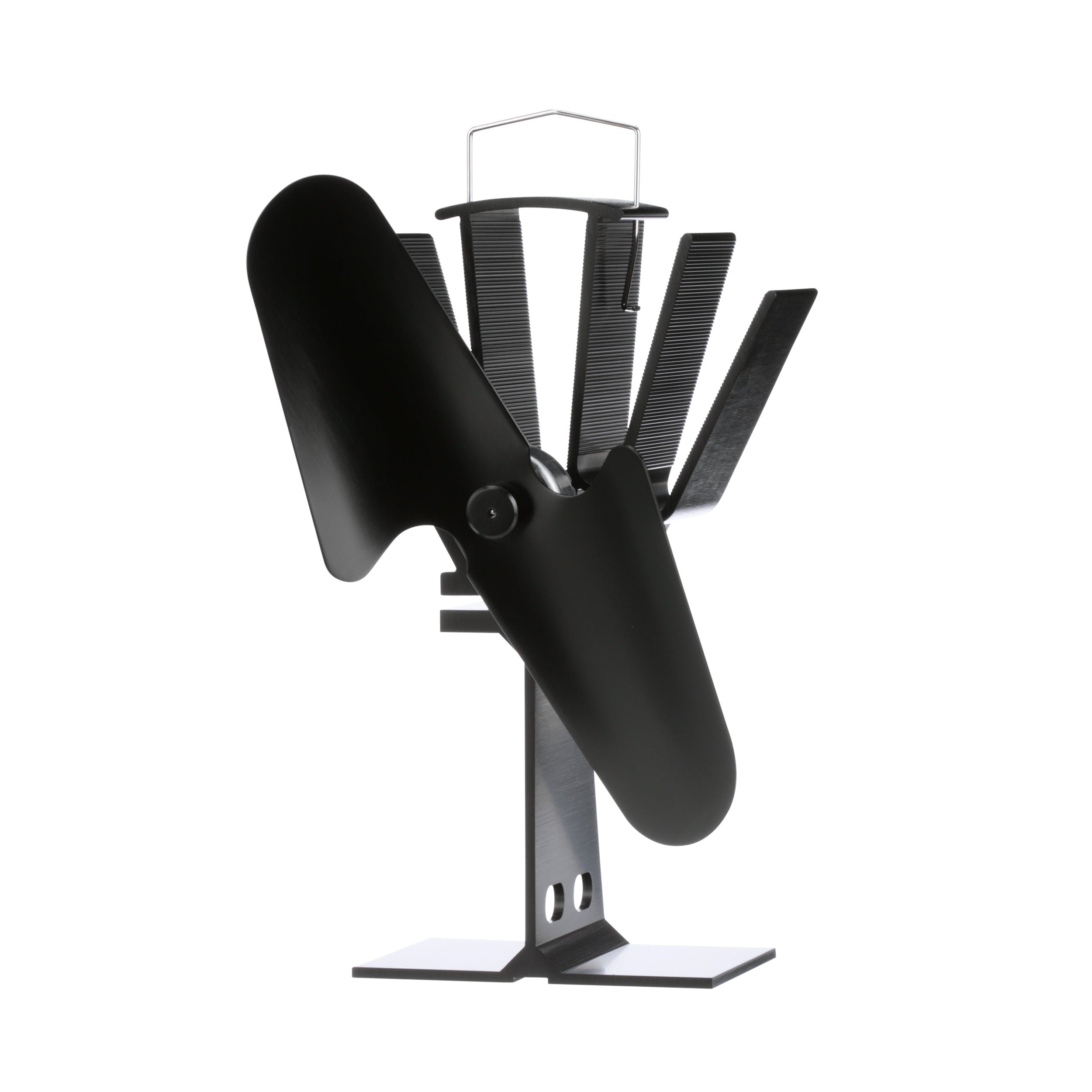 Alcona Heat Powered Wood Stove Fan, 100CFM, 7.9" Blade, Black