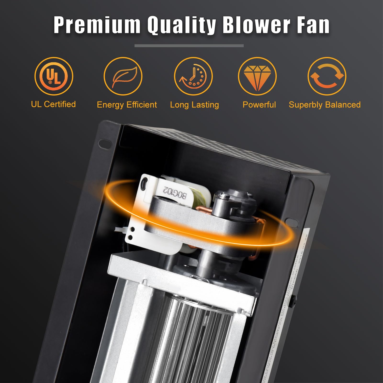 Criditpid PBAR-2427 Fireplace Blower Fan Kit for Vent Free Stove or Wood Burning Stoves, Blower for GHP Group Pleasant Hearth VFS2-PH30DT, VFS2-PH20DT, VFS-PH20DT Fireplace