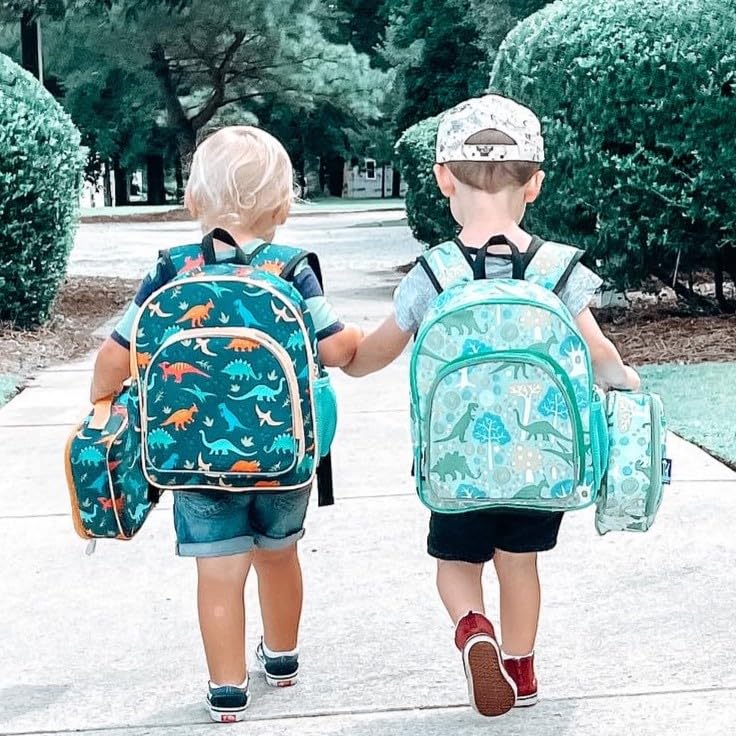 Wildkin 12-inch Kids Backpack β Padded, Adjustable, Ideal for Daycare & Travel - Jurassic Dinosaurs
