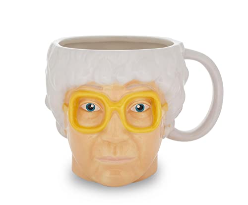 The Golden Girls Sophia Petrillo Sculpted Ceramic Mug | BPA-Free Large Coffee Cup For Espresso, Caffeine, Beverages, Home & Kitchen Essentials | Cute Gifts and Collectibles | Holds 20 Ounces
