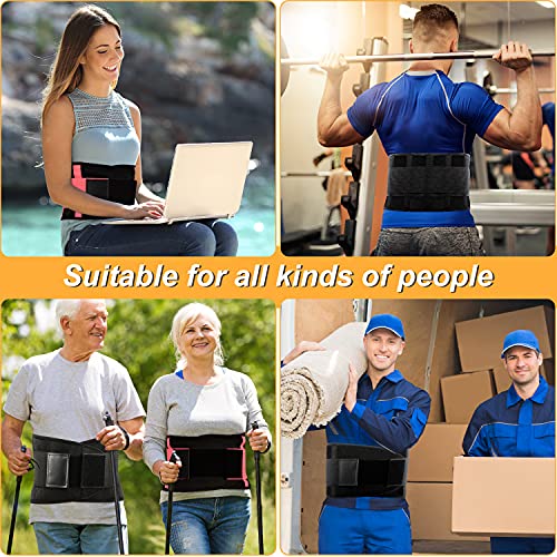 ABACKH Back Brace for Lower Back Pain - Lumbar Support Belt for Women & Men - Relief Back Pain,Lower Back Pain Relief for Herniated Disc, Sciatica, Scoliosis,Lower Back Belt 5XL(53"-65")