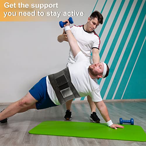 ABACKH Back Brace for Lower Back Pain - Lumbar Support Belt for Women & Men - Relief Back Pain,Lower Back Pain Relief for Herniated Disc, Sciatica, Scoliosis,Lower Back Belt 5XL(53"-65")
