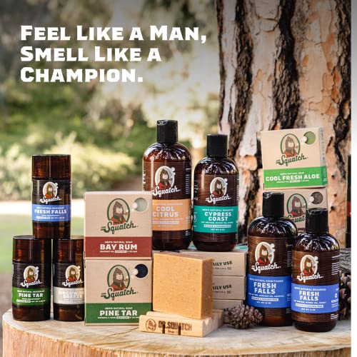 Dr. Squatch Men's Bar Soap and Hair Care BEACH Expanded Pack: Men's Natural Bar Soap: Coconut Castaway, Cool Fresh Aloe Shampoo and Conditioner Set, Cool Fresh Aloe, Grapefruit IPA, Spearmint Basil