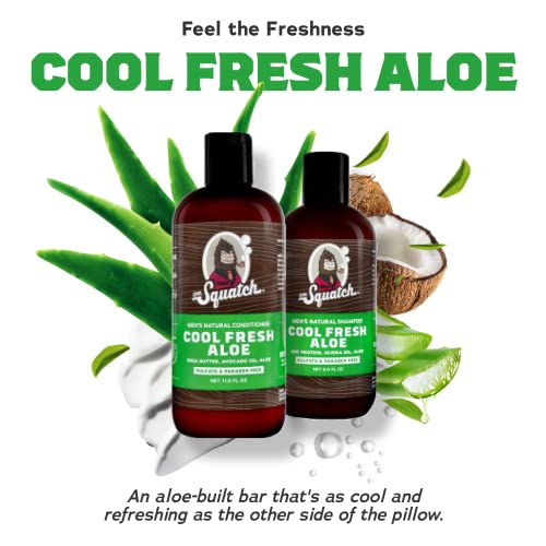Dr. Squatch Men's Bar Soap and Hair Care BEACH Expanded Pack: Men's Natural Bar Soap: Coconut Castaway, Cool Fresh Aloe Shampoo and Conditioner Set, Cool Fresh Aloe, Grapefruit IPA, Spearmint Basil