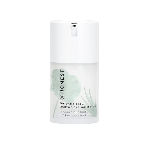 Honest Beauty The Daily Calm Lightweight Moisturizer with Hyaluronic Acid | For Sensitive Skin | Dermatologist Tested & Hypoallergenic | Vegan + Cruelty free | 1.7 Fl Oz