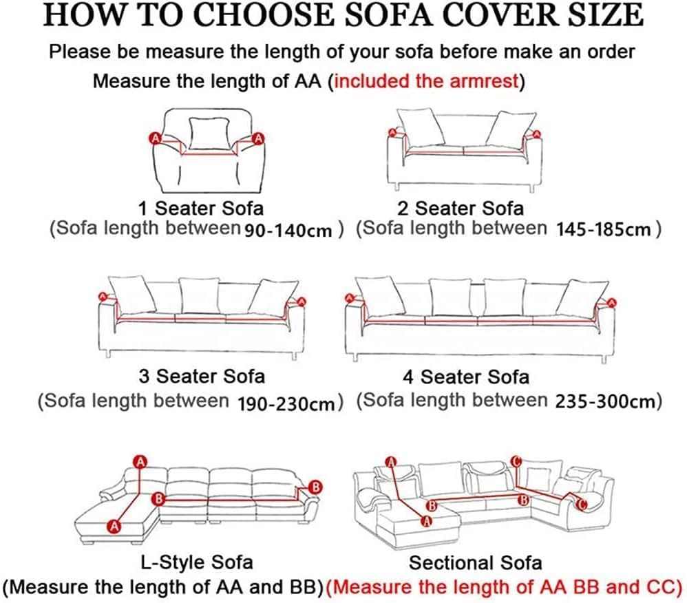 High Stretch Designs Decorative Sofa Covers 1 2 3 4 Seater Flower Vine Blue Large Sofa Slipcover Universal Jacquard Couch Cover Machine Washable Spandex Elastic Easy to Install Non-Slipa7918