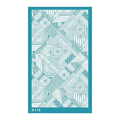 Silk Screen for Clay, Reusable Silk Screen Stencils for Earrings, Silkscreens for Clay Jewelry, Texture Sheets for Clay-17