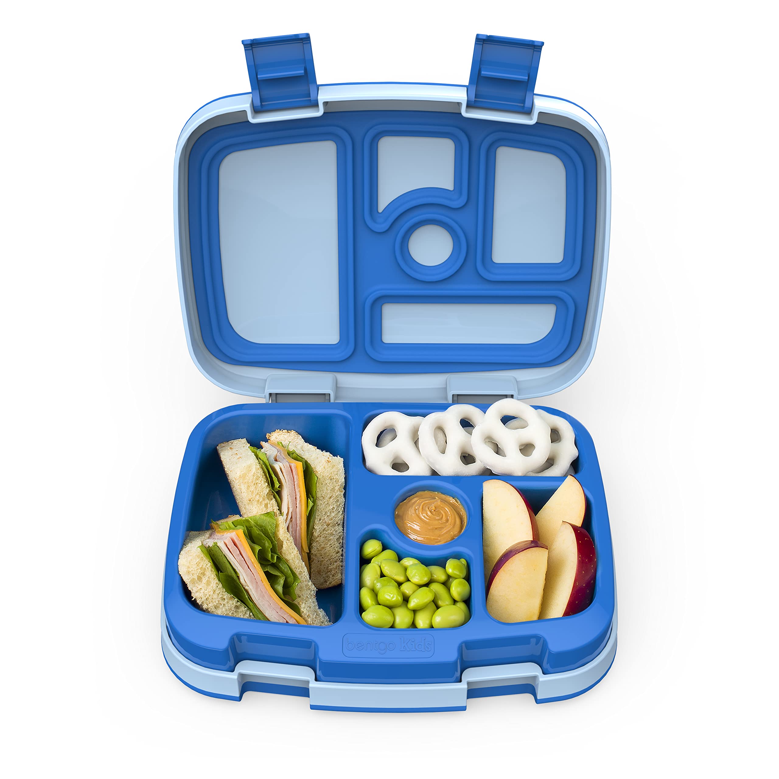 Bentgo® Kids Lunch Box Kids Water Bottle - New & Improved 2023 (Blue)
