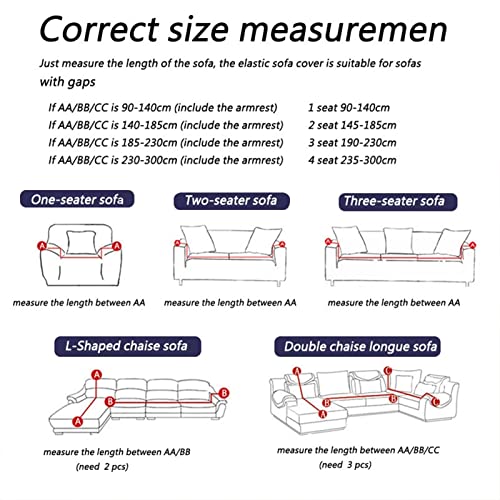 OITTO L Shaped Stretch Sofa Cover,Sectional Sofa Cover,Thickened Elastic Covers for Kids Pet Sofa - 4 Seater Navy Blue Universal Furniture Protector (235~300cm)