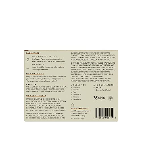 Honest Beauty Get It Together Eyeshadow Palette with 10 Pigment-Rich Shades | Dermatologist Tested + Cruelty Free | 0.67 oz.