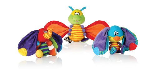 Nuby Teether Tugz Plush Silicone Teething Toy - Baby Teething Toy - 3+ Months - Bee