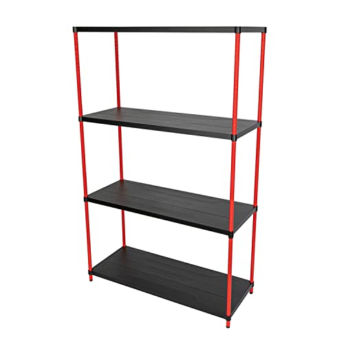 Craftsman 4-Shelf 6-Foot Tall Storage Rack for Garage and Workshop, Durable Powder-Coated Steel, Reinforced Adjustable-Height Steel Shelves - 2,400-Pound Capacity (CMXMSAJ94994)