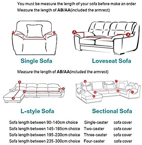 IMYOGI High Stretch Sofa Covers Thick Sofa Covers 1/2/3/4 Seater L Shape Sofa Protector Velvet Easy Fit Elastic Fabric Stretch Couch Slipcover-4 Seater+4 Seater-Lake Blue