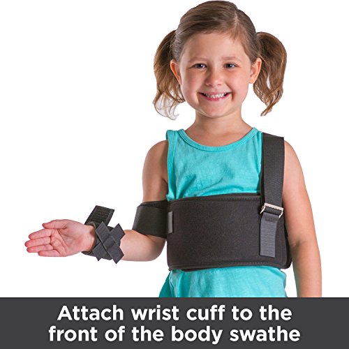 BraceAbility Pediatric Shoulder Immobilizer | Child Size Arm Sling Stabilizer for Broken Collarbone & Shoulder Injuries - Fits Toddlers, Kids, Youth & Teens (20" - 30" Chest Circumference)