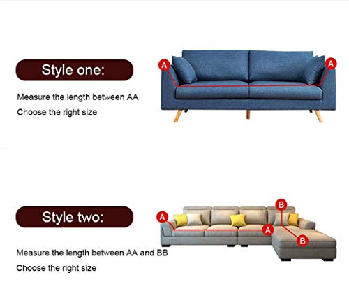 IMYOGI High Stretch Sofa Covers Thick Sofa Covers 1/2/3/4 Seater L Shape Sofa Protector Velvet Easy Fit Elastic Fabric Stretch Couch Slipcover-4 Seater+4 Seater-Lake Blue
