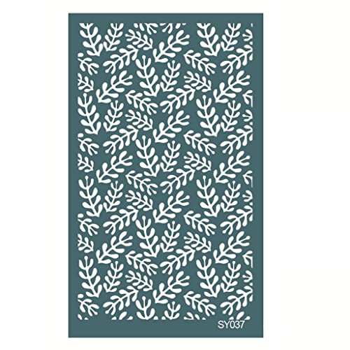 CHBC Silk Screen for Polymer Clay, Reusable Silk Screen Stencils for Polymer Clay, Printing on Clay & Other Jewelry Making Clay Earrings Decoration (1#)