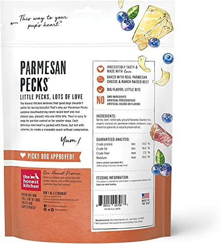 Aurora Pet Variety Pack (3) The Honest Kitchen Parmesan Pecks Dog Treats (Beef, Chicken, Duck) with AuroraPet Wipes