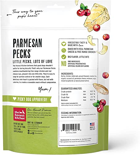 Aurora Pet Variety Pack (3) The Honest Kitchen Parmesan Pecks Dog Treats (Beef, Chicken, Duck) with AuroraPet Wipes