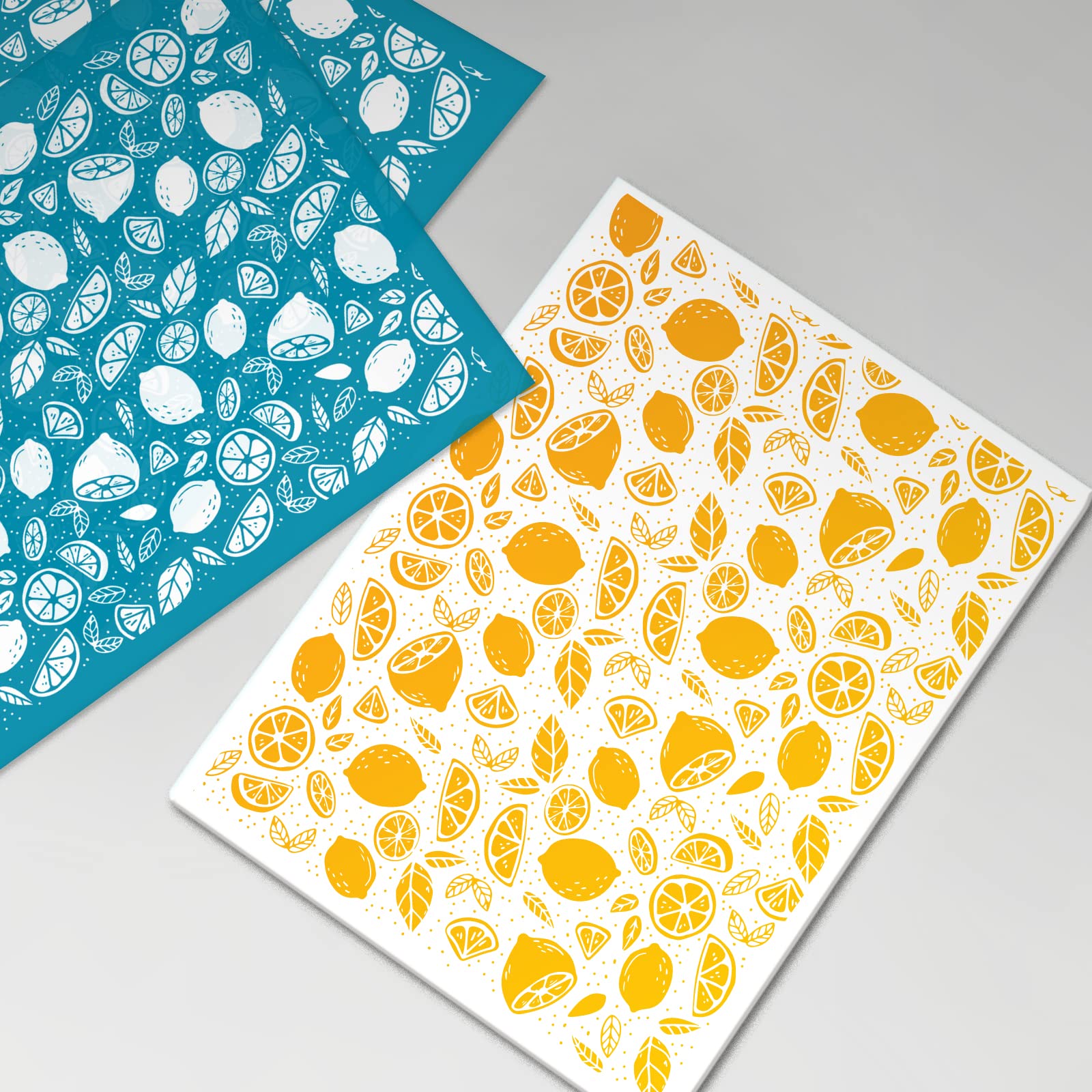OLYCRAFT 4x5 Inch Silk Screen for Polymer Clay Lemon Pattern Silk Screen Printing Stencil Reusable Washable Clay Stencil Non-Adhesive Transfer Stencil for Polymer Clay Earring Jewelry Making