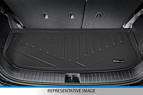 SMARTLINER Floor Mats 3 Rows and Cargo Liner Behind 3rd Row Set Black for 2017-2021 Chrysler Pacifica Hybrid Model Only