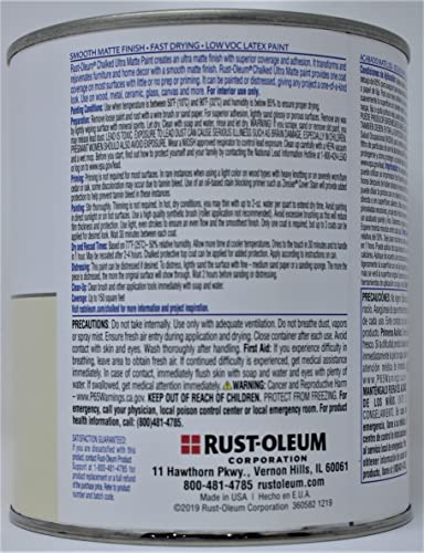 Rust-Oleum Chalked Ultra Matte Chiffon Cream Water-Based Chalk Paint 30 oz.