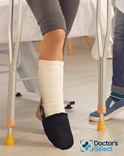 Doctor's Select Leg Cast Sock Cover - Non Slip Adjustable Cast Socks over Cast for Women and Men | Foot Cast Toe Cover Socks