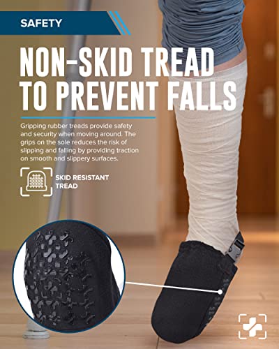 Doctor's Select Leg Cast Sock Cover - Non Slip Adjustable Cast Socks over Cast for Women and Men | Foot Cast Toe Cover Socks