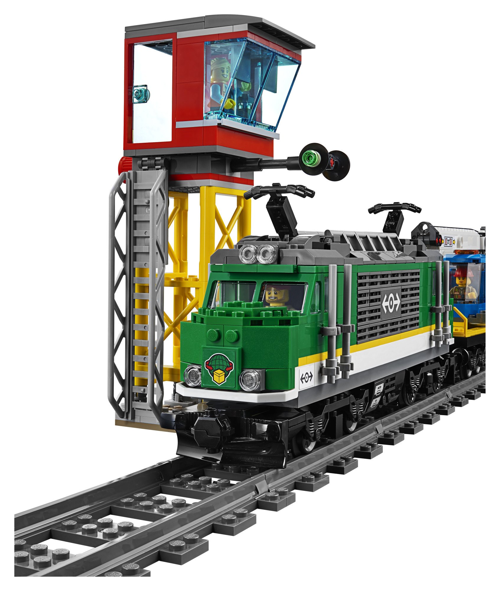LEGO City Cargo Train 60198 Exclusive Remote Control Train Building Set with Tracks for Kids, Top Present for Boys and Girls (1226 Pieces)