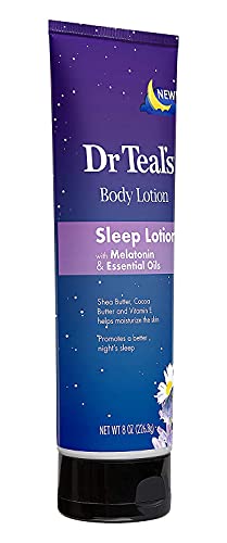 Dr Teal's Foaming Bath and Lotion Mothers Day Gift Set (2 Pack, 42oz Total) - 34oz Relax & Relief Eucalyptus & Spearmint Foaming Bath, 8oz Nighttime Therapy Melatonin Body Lotion - at Home Spa Kit