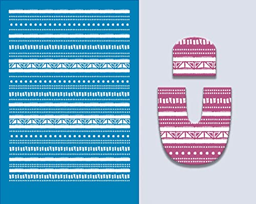 Aztec Print Polymer Clay Silkscreen Tool- Reusable Silkscreen Stencil for Polymer Clay - Silk Screen Printing for Polymer Clay Earrings- Jewelry Earring Silk Screen (BCW137)