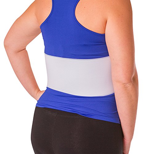 BraceAbility Rib Injury Binder Belt | Women's Rib Cage Protector Wrap for Sore or Bruised Ribs Support, Sternum Injuries, Pulled Muscle Pain and Strain Treatment (Female - Fits 34β-60β Chest)