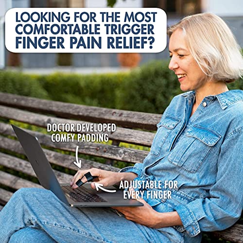 Dr. Frederick's Original Trigger Finger Splint - 4 Pieces (2 Pack) - Doctor-Developed Design Fits Index Finger - Middle Finger - Ring Fingerā¦