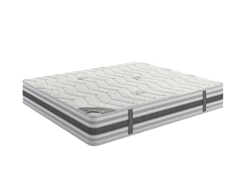 Ottomanson 12" Queen Mattress in a Box Made in USA, Firm Mattress, Hybrid Mattress Cool Improved Airflow with Edge to Edge Pocket Coil, Bed in A Box, Ottopedic