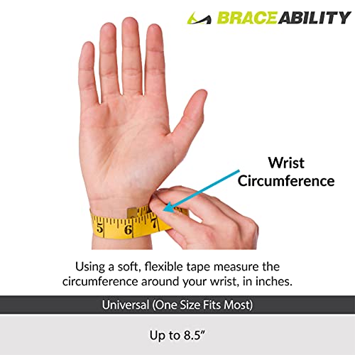 BraceAbility Radial Nerve Palsy Splint - Dynamic Wrist Drop and Limp Finger Extension Brace for Saturday Night, Honeymoon, and Crutch Palsy Treatment (One Size)